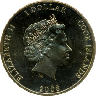Cook Islands Gold plated Copper-Nickel 1 Dollar "History of the royal ...