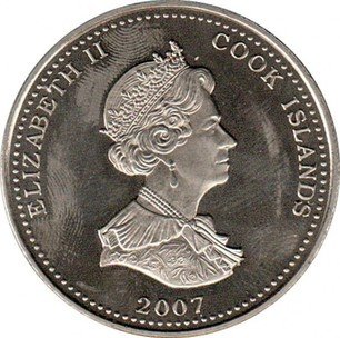 Cook Islands Copper-Nickel One Dollar "Nelson Sits" 2007 | coinscatalog.NET