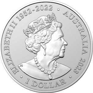 Australian Silver 1 Dollar "The Giant Ram" 2023 | coinscatalog.NET