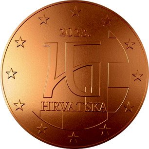 Croatian Copper plated Steel 1 Euro Cent "Circulation Coin" 2023-2024 ...