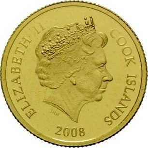 Cook Islands Gold 10 Dollars "Ina and the Shark" 2008 | coinscatalog.NET