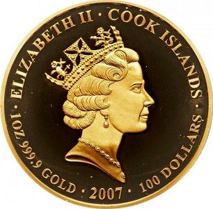 Cook Islands 1 Oz Gold 100 Dollars "75th Anniversary of Sydney Harbour ...