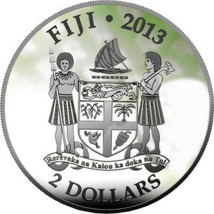 Fijian Silver 2 Dollars "Abyssinian Cat" 2013 | coinscatalog.NET