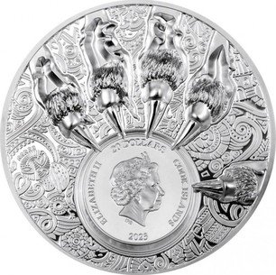 Cook Islands Silver 20 Dollars "Elizabeth II The Lion" 2023 ...