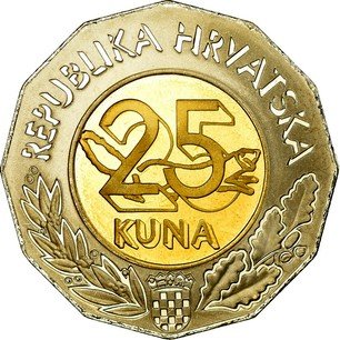 Croatian Bi-Metallic 25 Kuna "1st International Esperanto Congress in ...