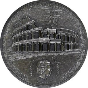 Cook Islands Silver 5 Dollars "Elizabeth II Romulus Augustulus" 2021 ...