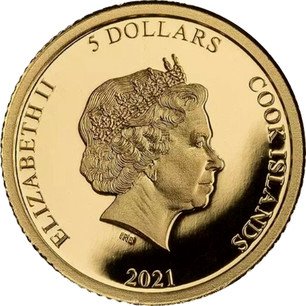 Cook Islands Gold 5 Dollars "Queen Elizabeth II & Prince Philip.1947 ...