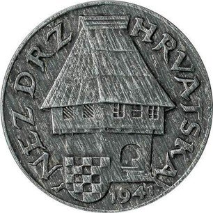 Croatian Zinc 50 Banica "Pattern" 1941 KM# Pn14 | coinscatalog.NET