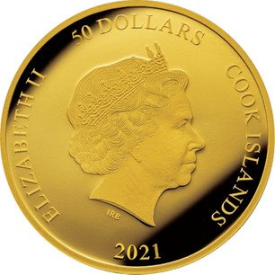 Cook Islands Gold 50 Dollars "Doctor Yellow" 2021 | coinscatalog.NET
