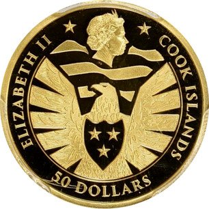 Cook Islands Gold 50 Dollars "Elizabeth II Legacy Eagle" 2021 ...
