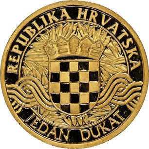 Croatian 1/10 Oz Gold Dukat "Liberation of Knin" 1995 KM# 62 ...