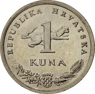 Kuna croata de cobre-níquel-zinc "Moneda de circulación. Ruiseñor" 1993 ...