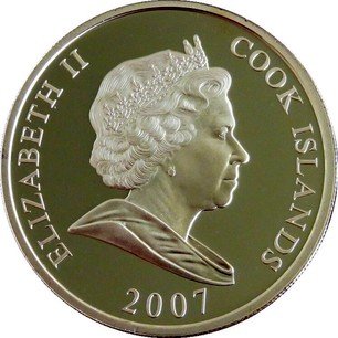 Cook Islands Gold plated Copper One Dollar "King Henry VIII" 2007 ...