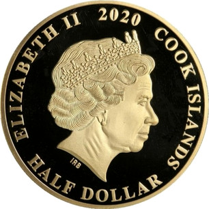 Cook Islands Gold plated Copper-Nickel H "Elizabeth II Dagobah Training ...