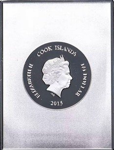 Cook Islands Silver plated Copper 1/4 Dollar "Elizabeth II Girl with a ...
