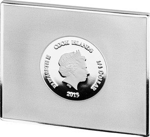 Cook Islands Silver plated Copper 1/4 Dollar "Elizabeth II The ...
