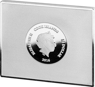 Cook Islands Silver plated Copper 1/4 Dollar "Elizabeth II The Starry ...