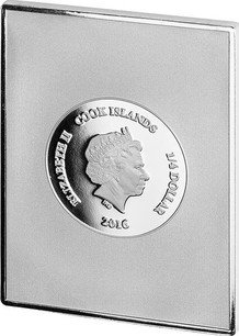 Cook Islands Silver plated Copper 1/4 Dollar "Elizabeth II The Virgin ...