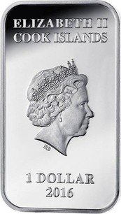 Cook Islands 1 Oz Silver 1 Dollar "Eagle" 2016 | coinscatalog.NET