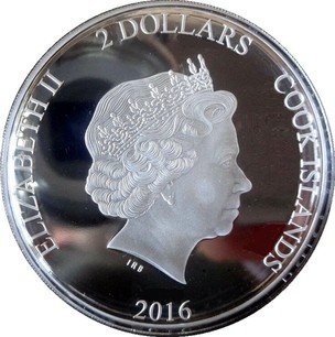 Cook Islands Silver 2 Dollars "William Shakespeare Kings. Richard II ...