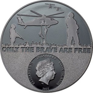 Cook Islands Silver 20 Dollars "Elizabeth II Special Forces" 2022 ...