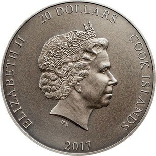 Cook Islands Silver 20 Dollars "Quetzalcoatl" 2017 | coinscatalog.NET