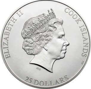Cook Islands Silver 25 Dollars "Elizabeth II Carstensz Pyramid" 2020 ...