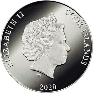 Cook Islands Silver 5 Dollars "Elizabeth II Moomin" 2020 | coinscatalog.NET
