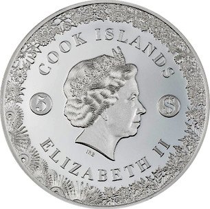 Cook Islands Silver 5 Dollars "Elizabeth II Summer" 2022 | coinscatalog.NET