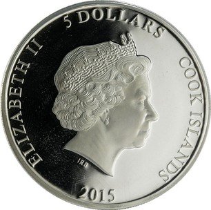 Cook Islands Silver 5 Dollars "The Lords Prayer 3D Bible" 2015 ...