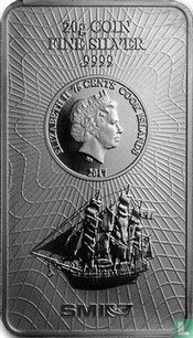 Cook Islands Silver 75 Cents "Elizabeth II Bounty" 2017 | coinscatalog.NET