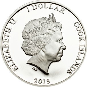 Cook Islands Silver plated Copper-Nickel 1 Dollar "Pinda" 2013 ...