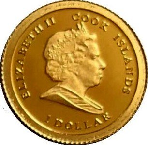 Cook Islands Gold 1 Dollar "Elizabeth II Queen Mary I" 2010 ...