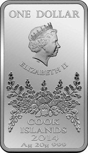Cook Islands Silver One Dollar "Elizabeth II Taurus" 2014 ...