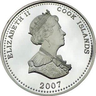 Cook Islands Silver One Dollar "Nelson Touch" 2007 | coinscatalog.NET