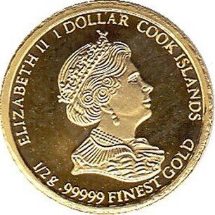 Cook Islands Gold 1 Dollar "Pope Benedict XVI" 2006 | coinscatalog.NET