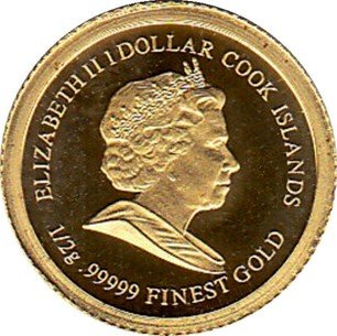 Cook Islands Gold 1 Dollar "World Day of Peace" 2008 | coinscatalog.NET