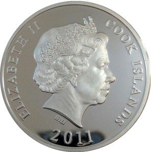Cook Islands Silver 10 Dollars "Elizabeth II Two Rabbits" 2011 ...