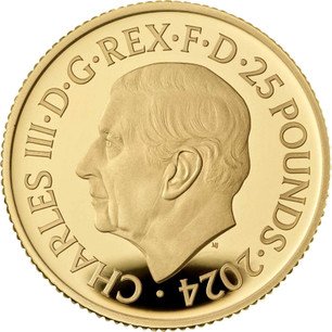 Gran Bretaña Oro 25 Libras "Diplodocus" 2024 | coinscatalog.NET