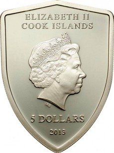 Cook Islands Silver 5 Dollars "Elizabeth II Ferrari" 2013 ...