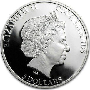Cook Islands Silver 5 Dollars "History of Egypt. Abu Simbel" 2012 ...