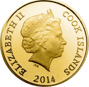Cook Islands 1/20 Oz Gold Five Dollars "Teddy Bear" 2014 | coinscatalog.NET