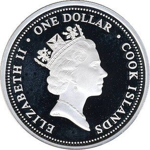 Cook Islands 1 Oz Silver One Dollar "Age of Discovery. Captain James ...