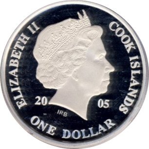 Cook Islands Silver plated Copper-Nickel One Dollar "Beijing Capital ...