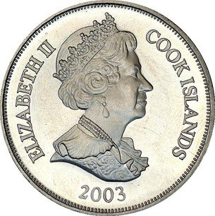 Cook Islands Copper-Nickel One Dollar "Elizabeth II Concorde" 2003 ...
