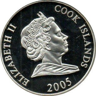 Cook Islands Silver One Dollar "Elizabeth II Horatio Nelson" 2005 ...