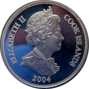 Cook Islands Silver One Dollar "Mary I" 2004 | coinscatalog.NET