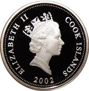 Cook Islands 1 Oz Silver Two Dollars "Elizabeth II Formosan Landlocked ...