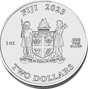 Fijian 1 Oz Silver Two Dollars "Moose" 2023 | coinscatalog.NET