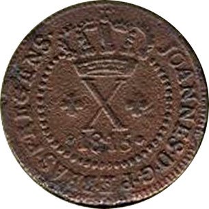 Cobre Brasileño 10 Reis "Joao" 1815-1818 KM# 232,2 | coinscatalog.NET